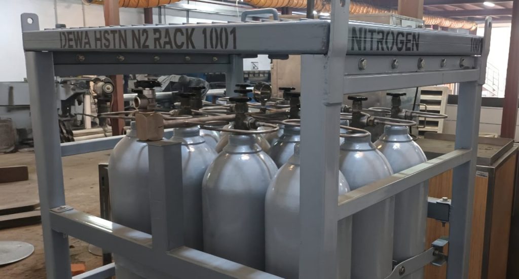 Nitrogen Cylinder Rack and Manifold System – Profen Fabrication